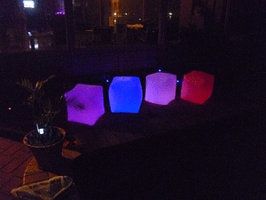 Inflatable LED Cube Chair – The Home And Party Shop